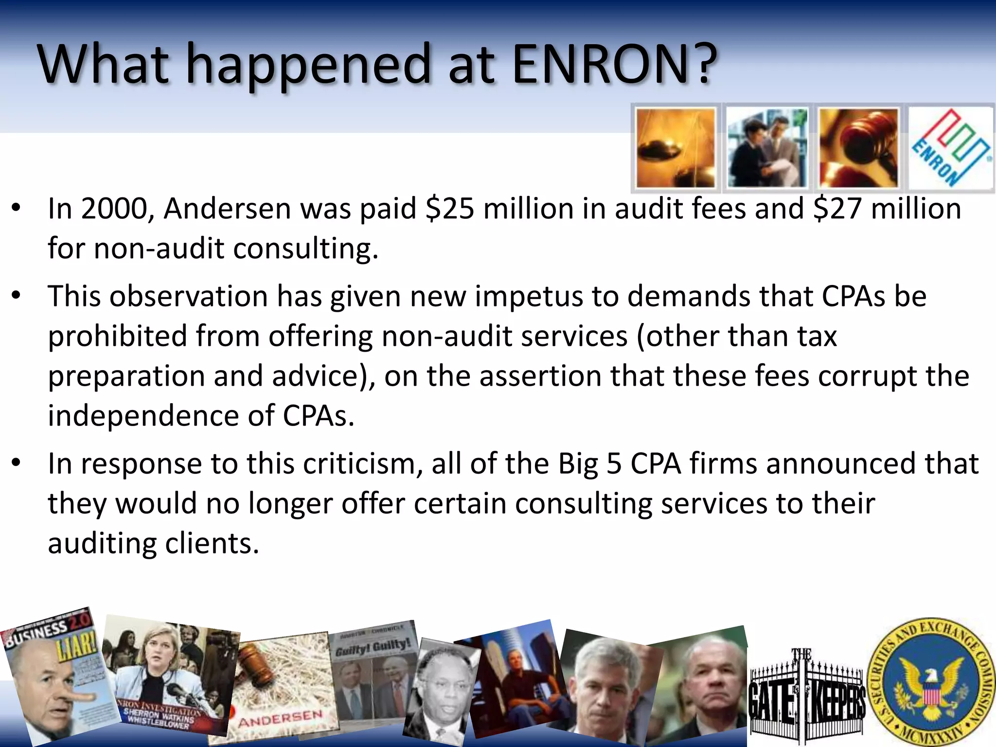Enron - Corporate Governance - Scandal - Nesr | PPTX