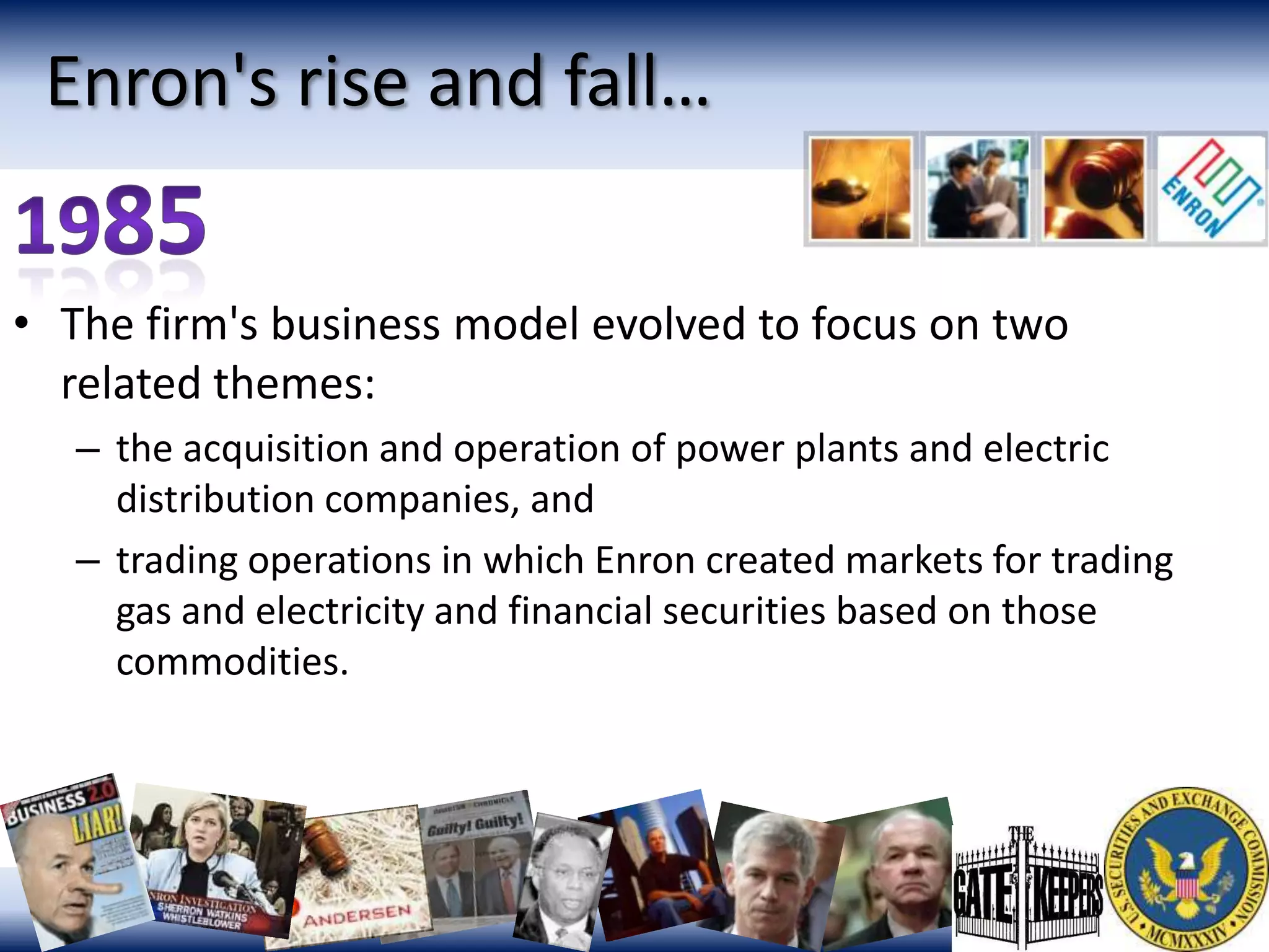 Enron - Corporate Governance - Scandal - Nesr | PPTX