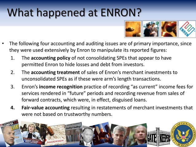 Enron - Corporate Governance - Scandal - Nesr | PPTX