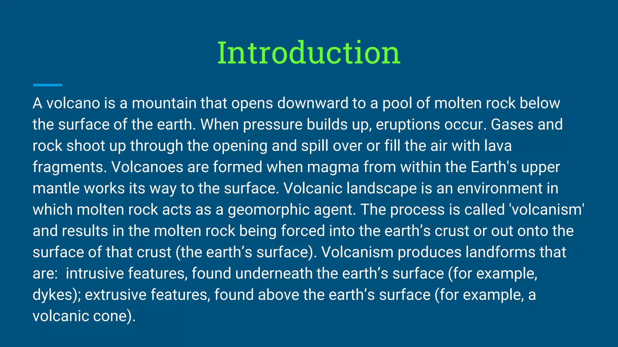 Volcanoes - Physical Feature of Earth | PPT
