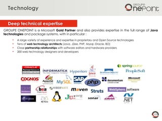 Groupe onepoint presentation | PPTX | Management Consulting Industry ...