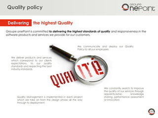 Groupe onepoint presentation | PPTX | Management Consulting Industry ...
