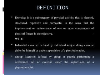 Group exercise | PDF | Physical Therapy | Wellness