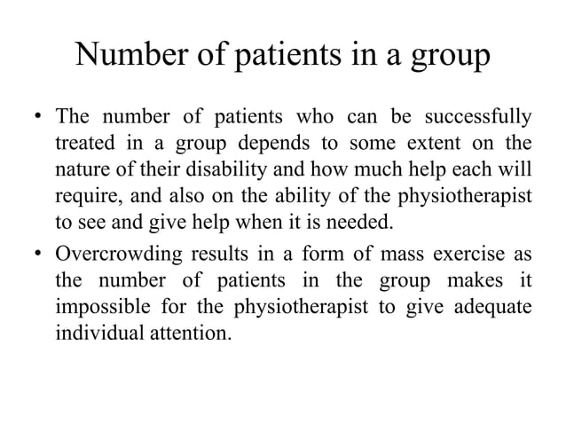 Group exercise.pptx | Physical Therapy | Wellness