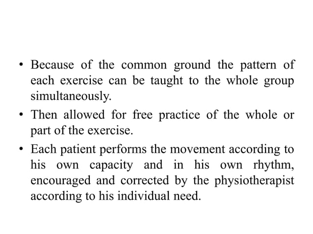 Group exercise.pptx | Physical Therapy | Wellness