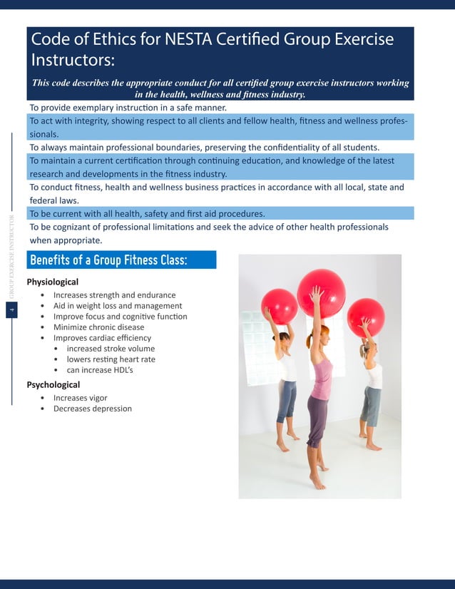 Group Exercise Instructor Certification Manual | PDF