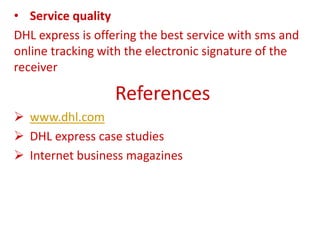 Total Quality Management of DHL | PPTX