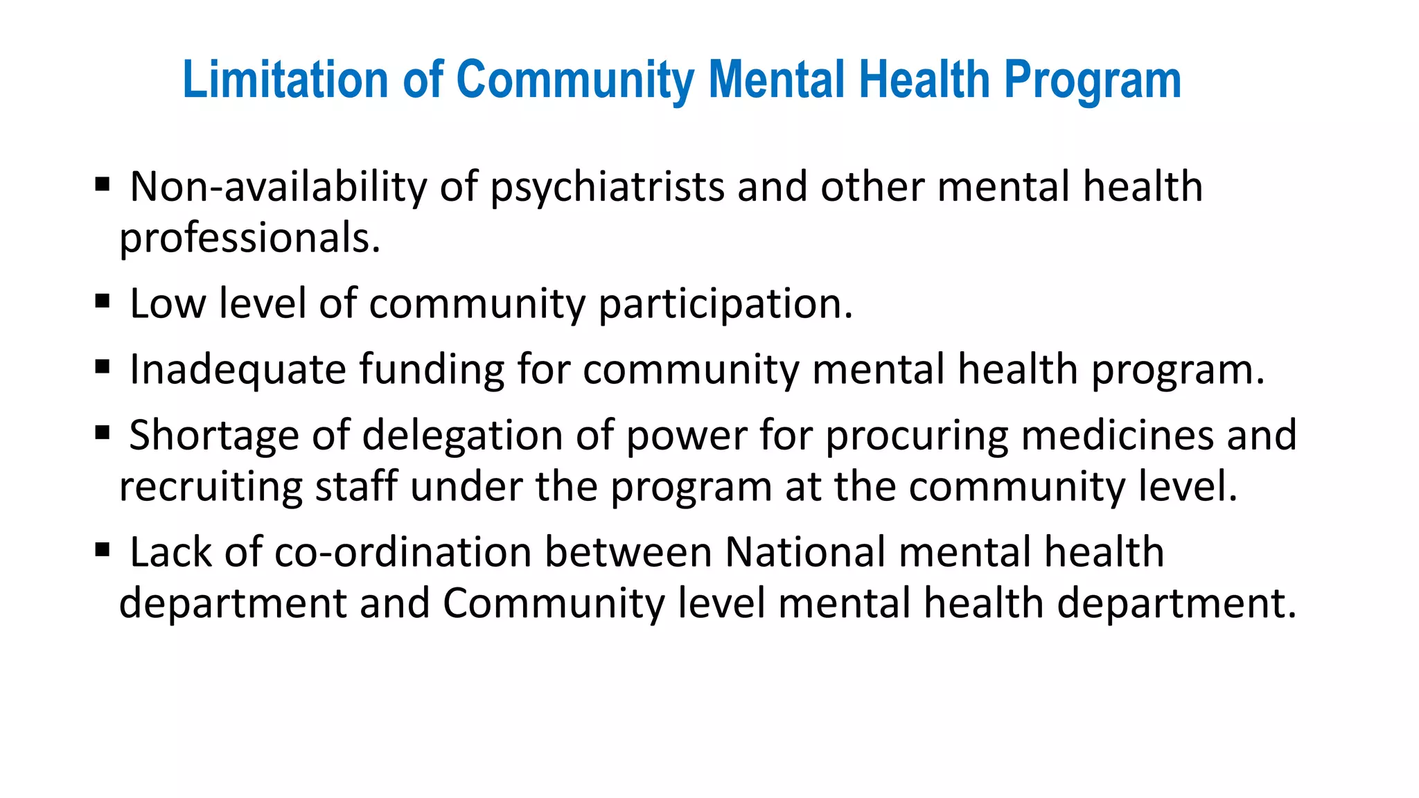 Community Mental Health Program (CMHP) | PPTX