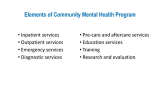Community Mental Health Program (CMHP) | PPTX