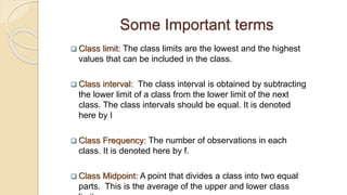 frequency distribution & graphs | PPTX