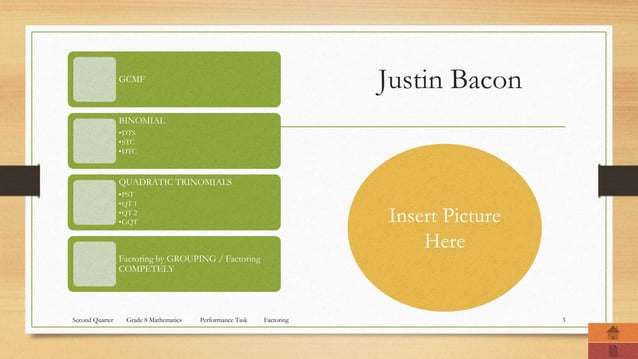 Second Quarter Group F Math Peta - Factoring (GCMF, DTS, STC, DTC, PST ...