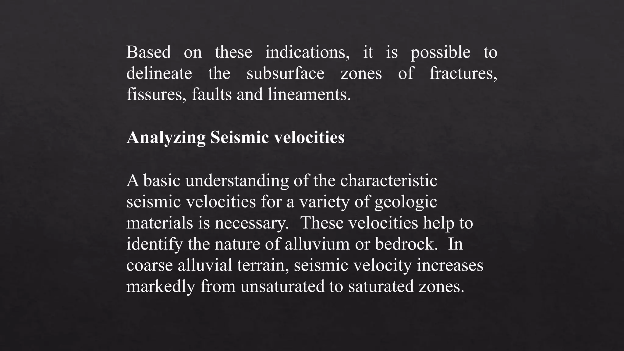 Surface and subsurface investigations for groundwater | PPTX