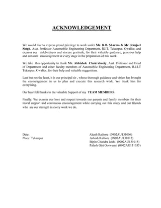 mechenical engineering project | PDF