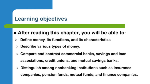 chapter 15 money and the financial system | PPT