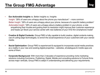 Social Media Value Proposition - Group FMG | PPTX