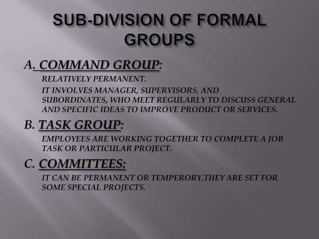Group formation | PPTX | Business | Business and Finance