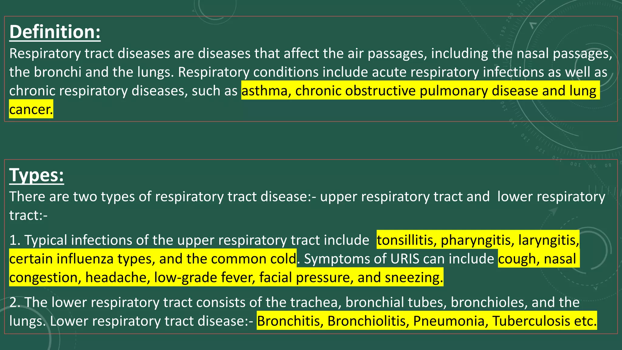 Respiratory system diseases | PPT