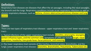 Respiratory system diseases | PPT