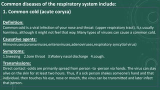 Respiratory system diseases | PPT