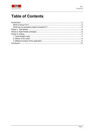 GroupFun HCI Lab - EPFL | PDF