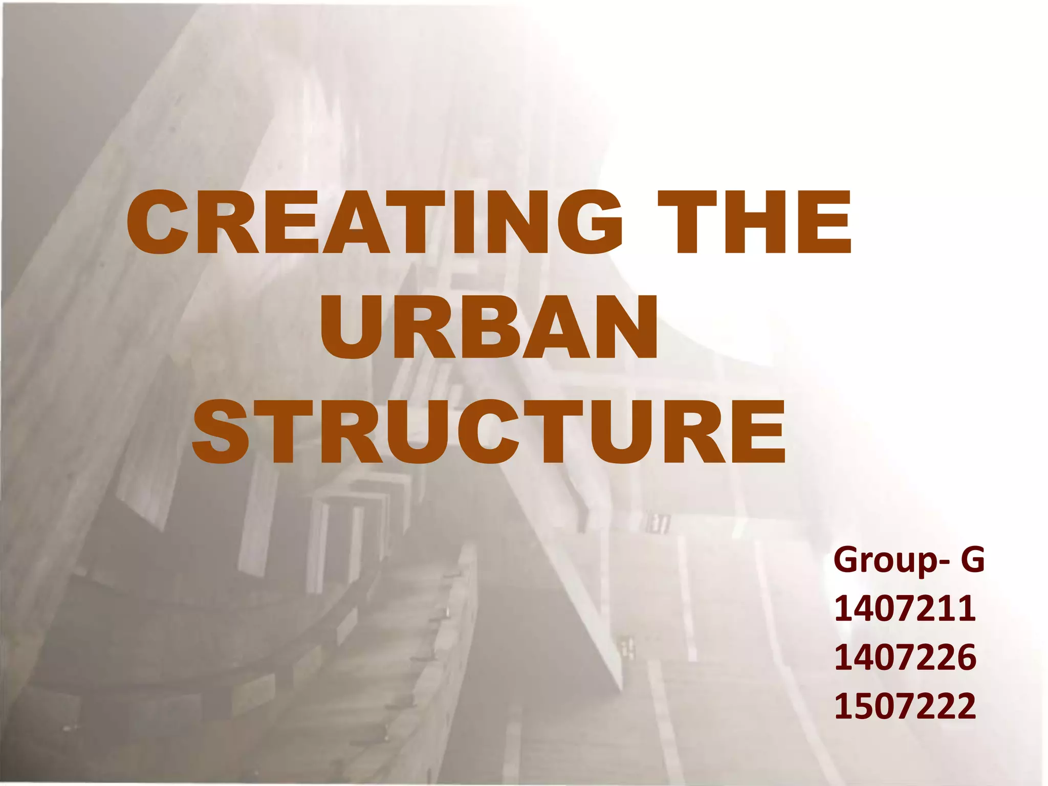 URBAN DESIGN BOOK COMPENDIUM 1-2 (creating the the urban structure) | PPTX