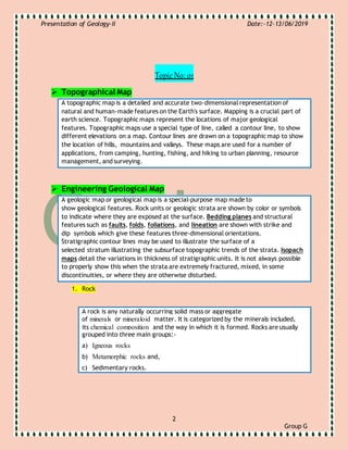 Engineering Geology presentation | DOCX