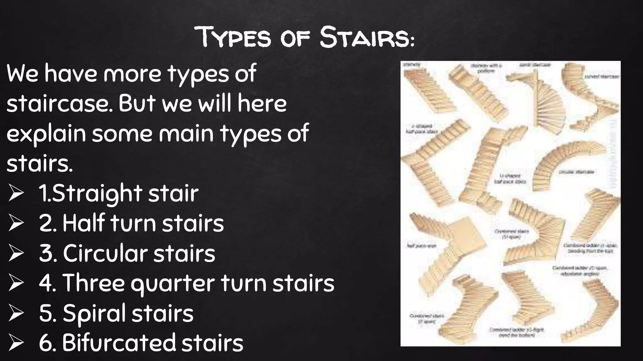 Staircase and it's Classification in details | PPT