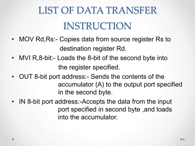 SHLD and LHLD instruction