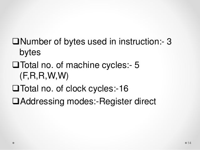 SHLD and LHLD instruction