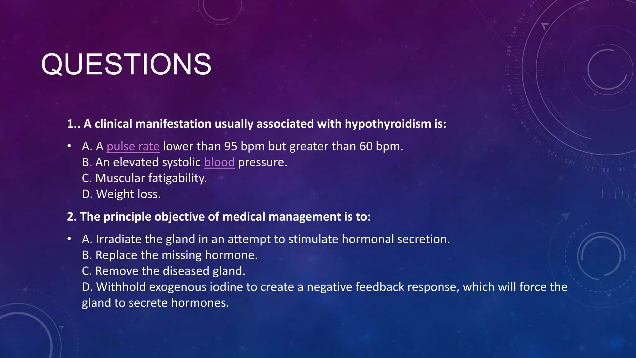 Hypothyrodism health education | PPTX