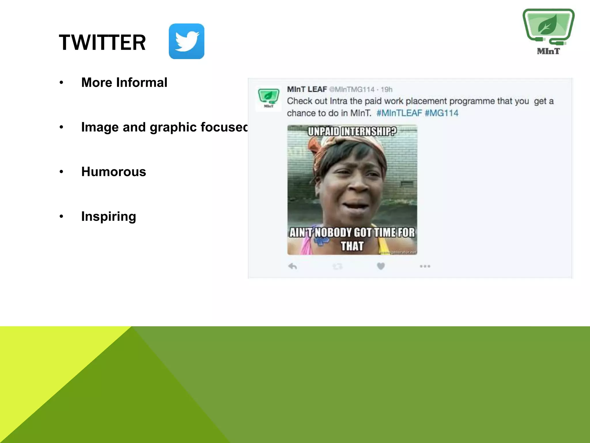 MInT Social Media Marketing Campaign | PPT