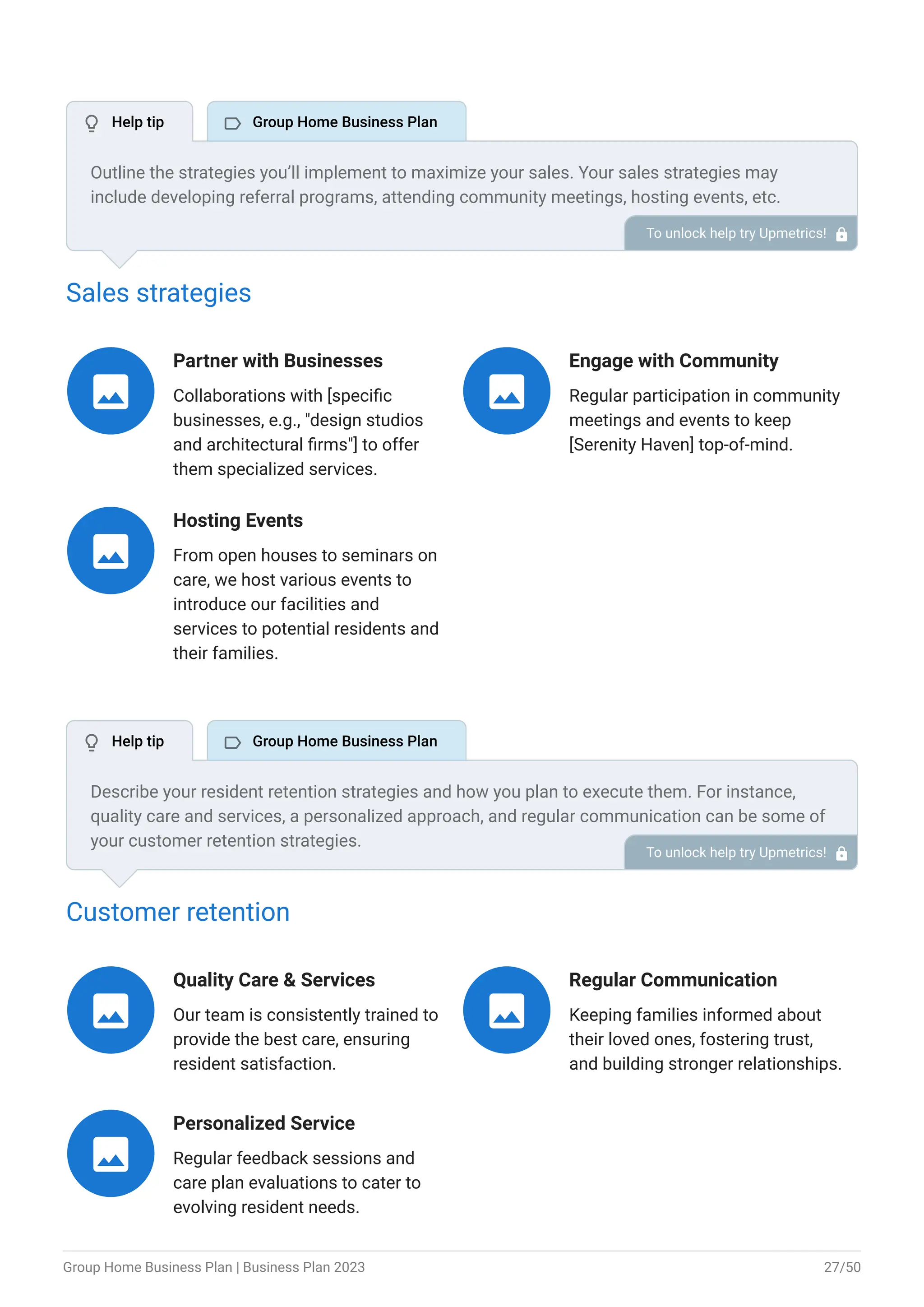 Group Home Business Plan Example | Upmetrics | PDF