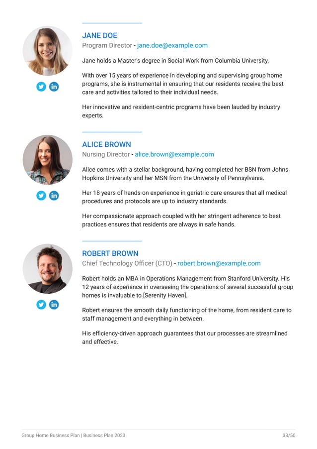 Group Home Business Plan Example | Upmetrics | PDF