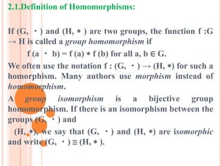 Group homomorphism | PPTX
