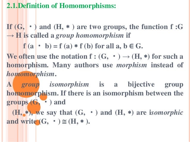Group Homomorphism
