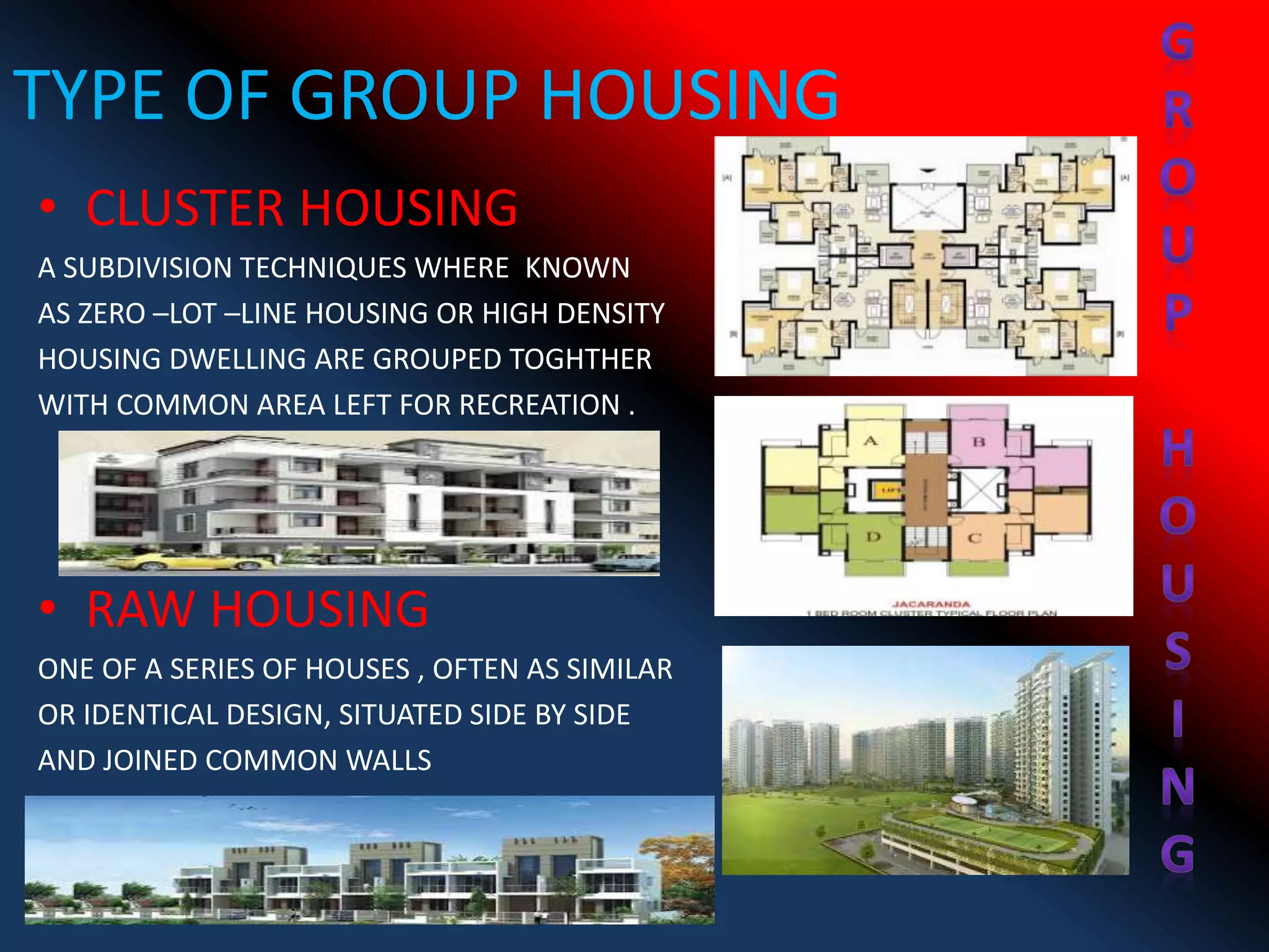 Group housing case study | PPTX