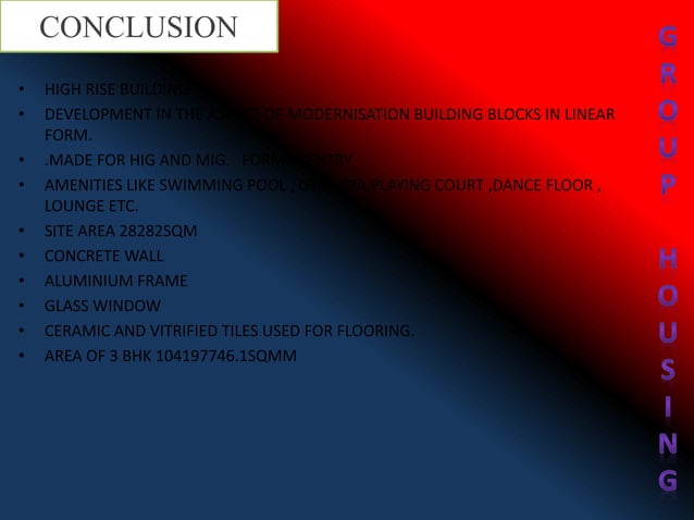 Group housing case study | PPTX