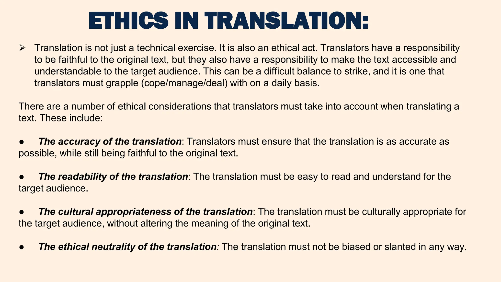 THE ROLE OF TRANSLATOR: visibility, ethics and sociology | PPTX