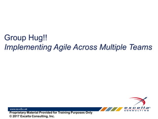 Group hug - Implementing Agile Across Multiple Teams | PPT