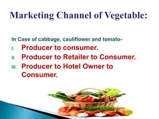 marketing channel of vegetable | PPTX
