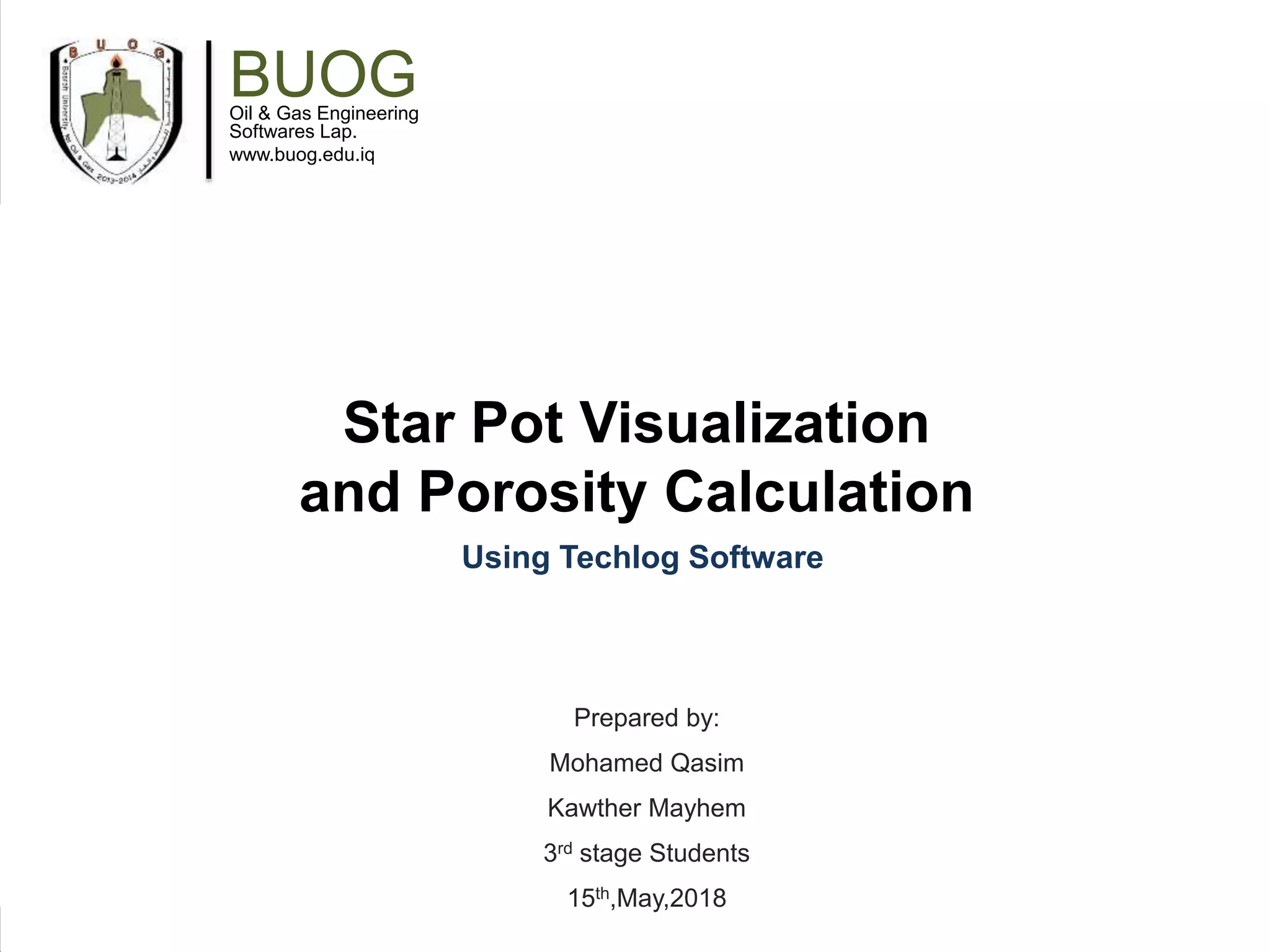 Porosity Calculation Using Techlog Softwares | PPTX