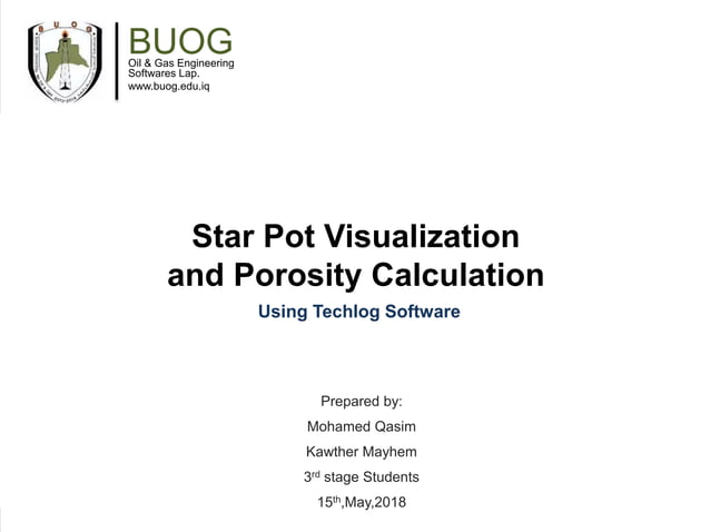 Porosity Calculation Using Techlog Softwares | PPTX