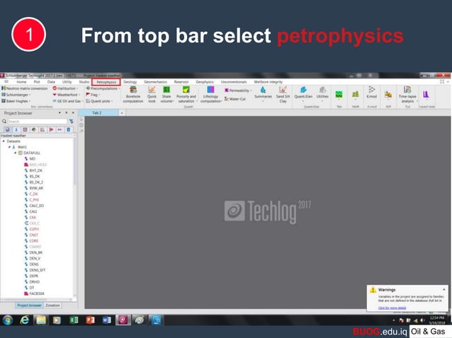 Porosity Calculation Using Techlog Softwares | PPTX