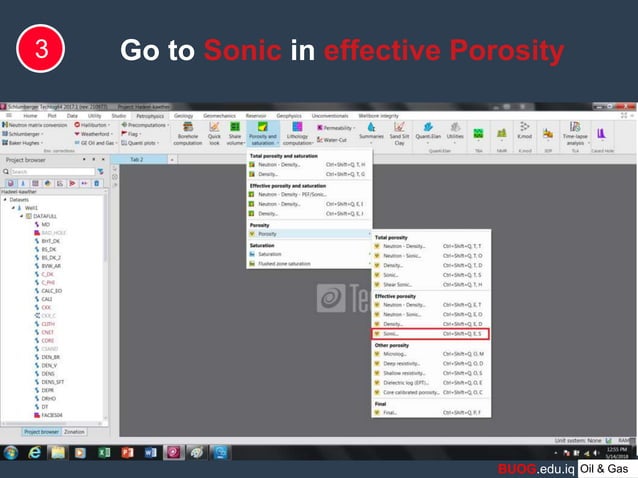 Porosity Calculation Using Techlog Softwares | PPTX