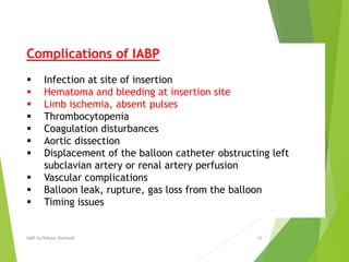 Intra Aortic Balloon Pump by Rubina Shehzadi RN | PDF