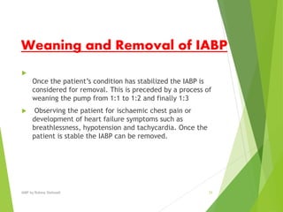 Intra Aortic Balloon Pump by Rubina Shehzadi RN | PDF