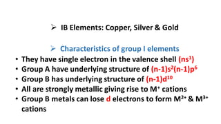GROUP I ELEMENTS for Pharmaceutical chemistry students.pdf