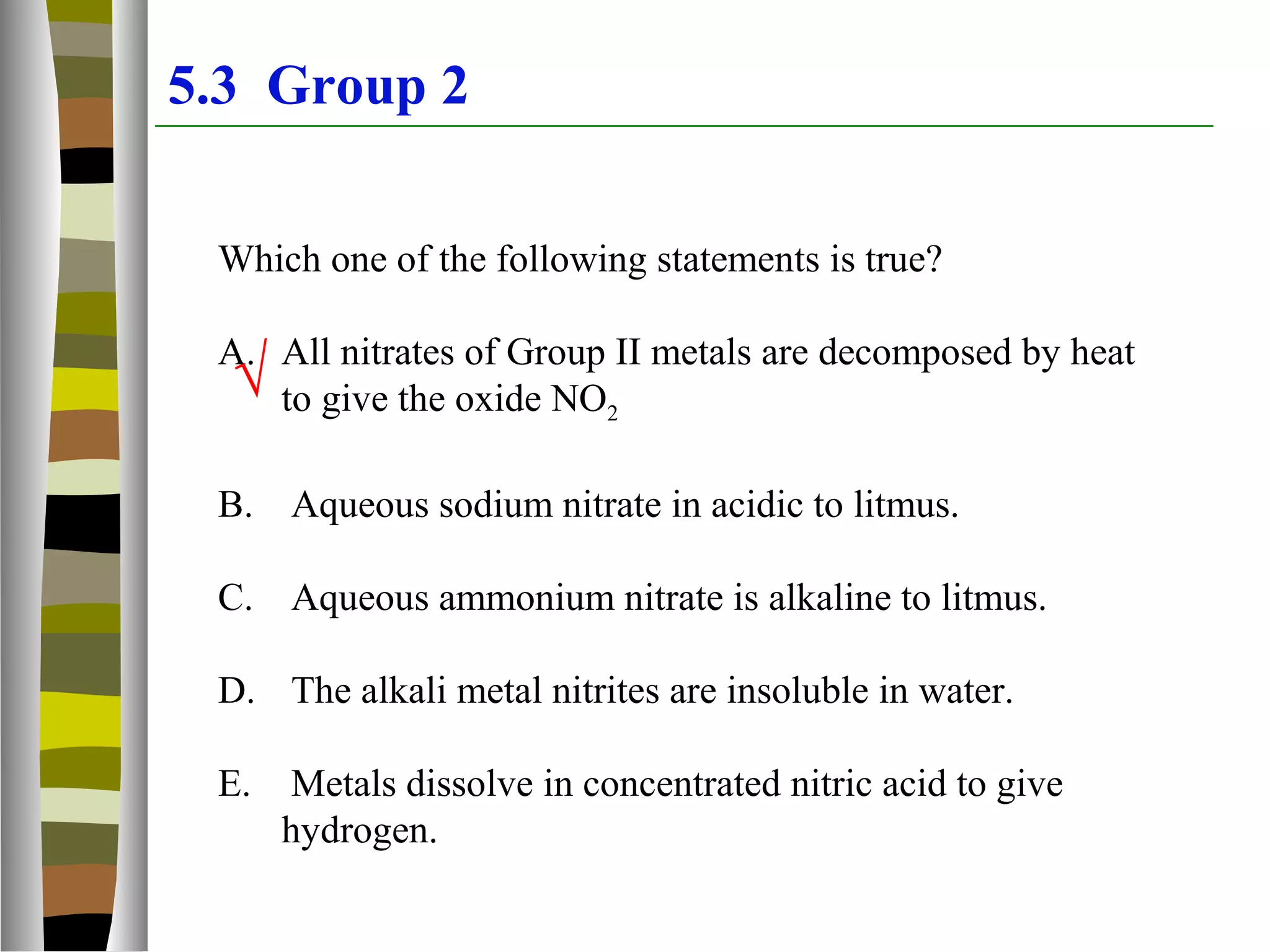 Group 2 Elements - Trends and Properties | PPT