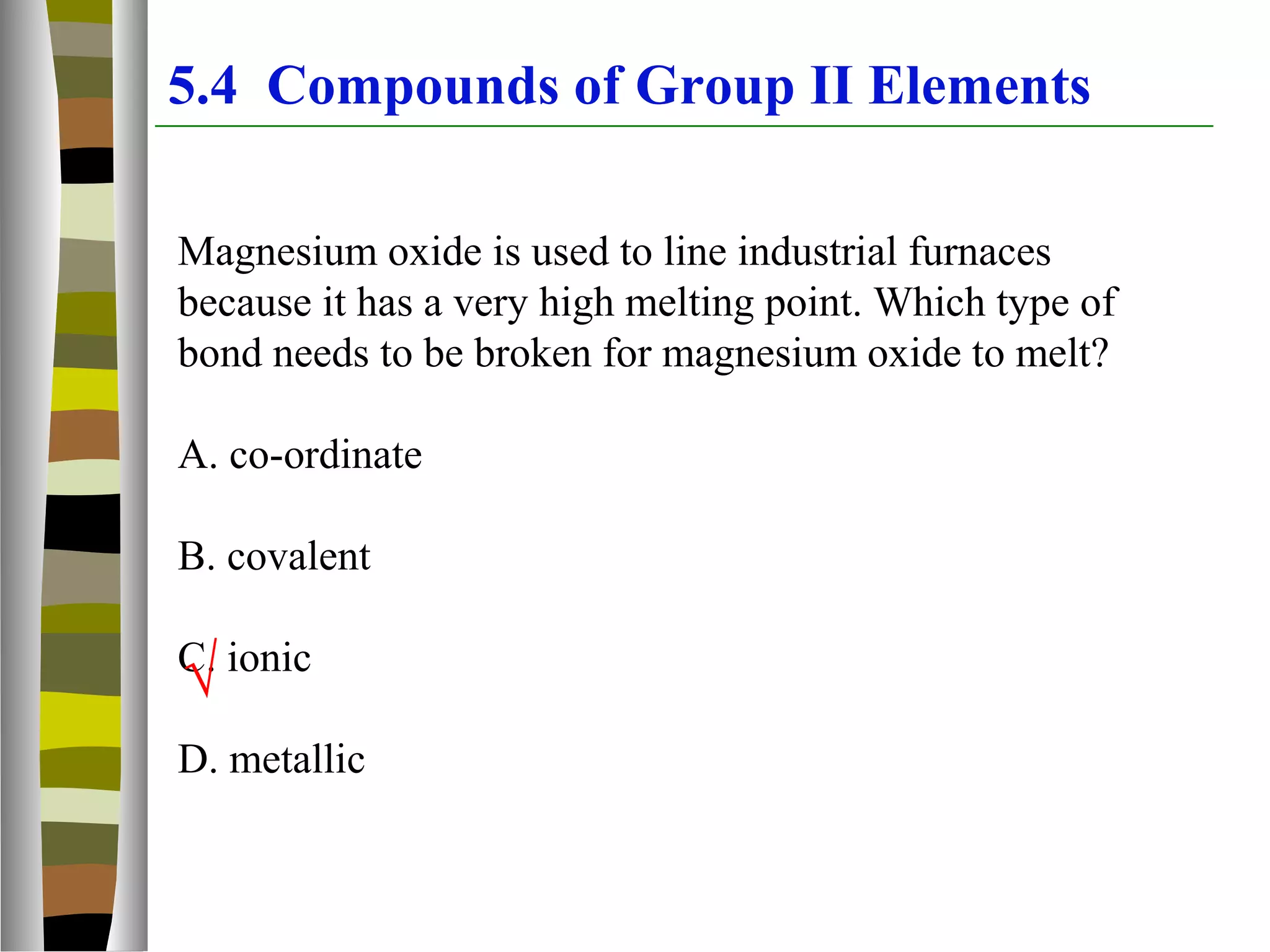 Group 2 Elements - Trends and Properties | PPT