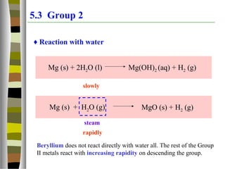 Group 2 Elements - Trends and Properties | PPT